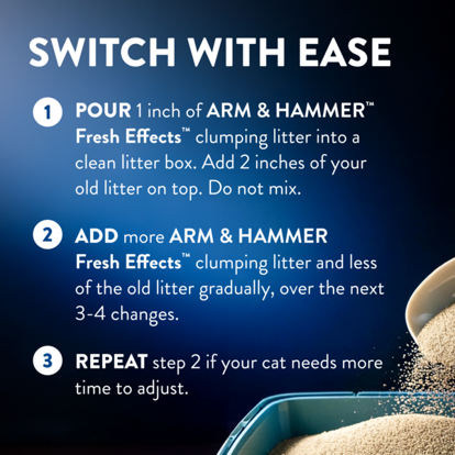 HardBall™ Fresh Effects Clumping Cat Litter | ARM & HAMMER™