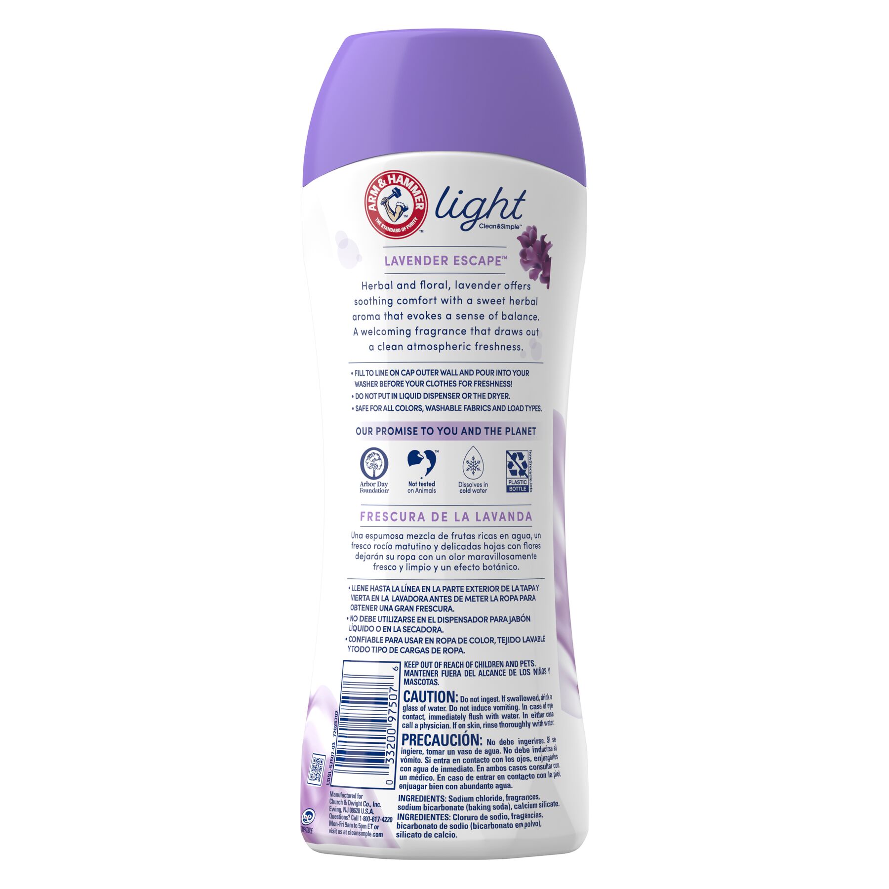 ARM & HAMMER Light Laundry In-Wash Scent Booster, Lavender Escape Scent