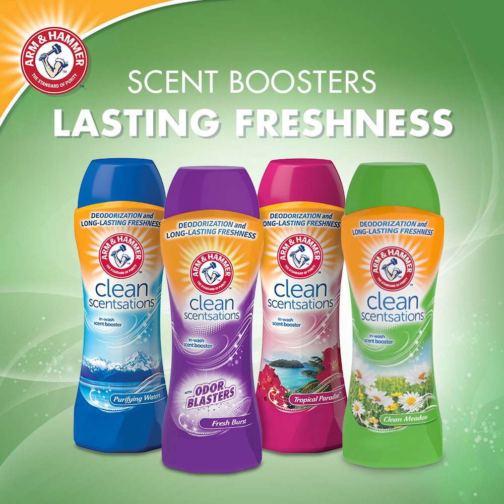 ARM & HAMMER Clean Sensations Laundry In-Wash Scent Booster, Clean ...